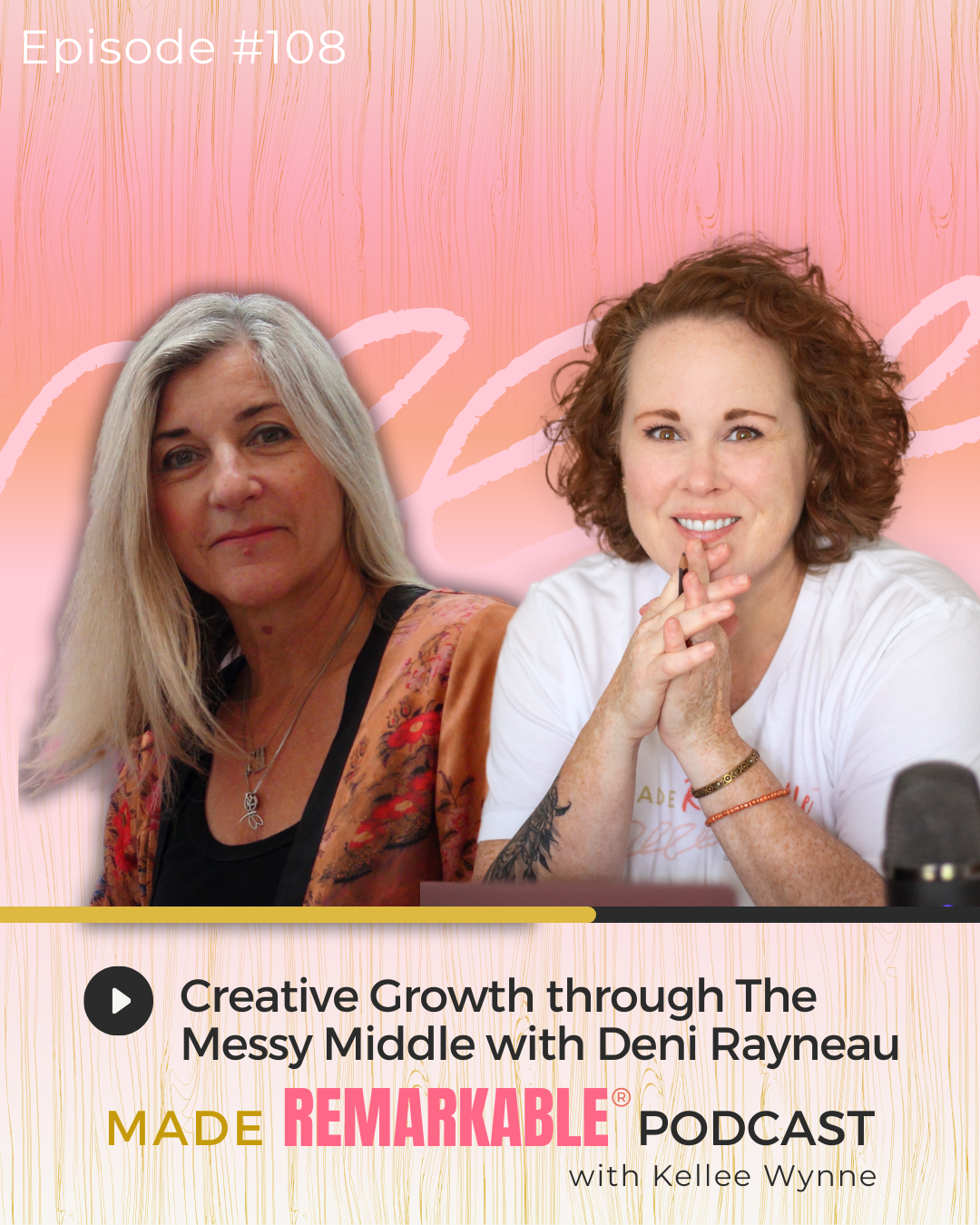 Episode 108: Creative Growth through The Messy Middle with Deni Rayneau