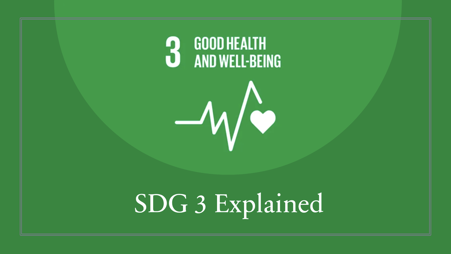 SDG 3 - Good health and wellbeing explained - Gaia Education