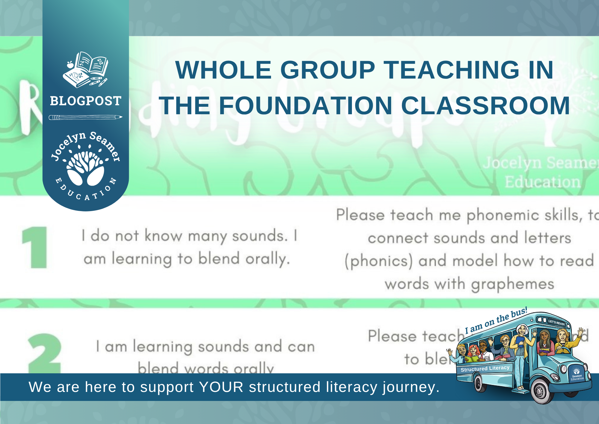 Whole Group Teaching in the Foundation Classroom