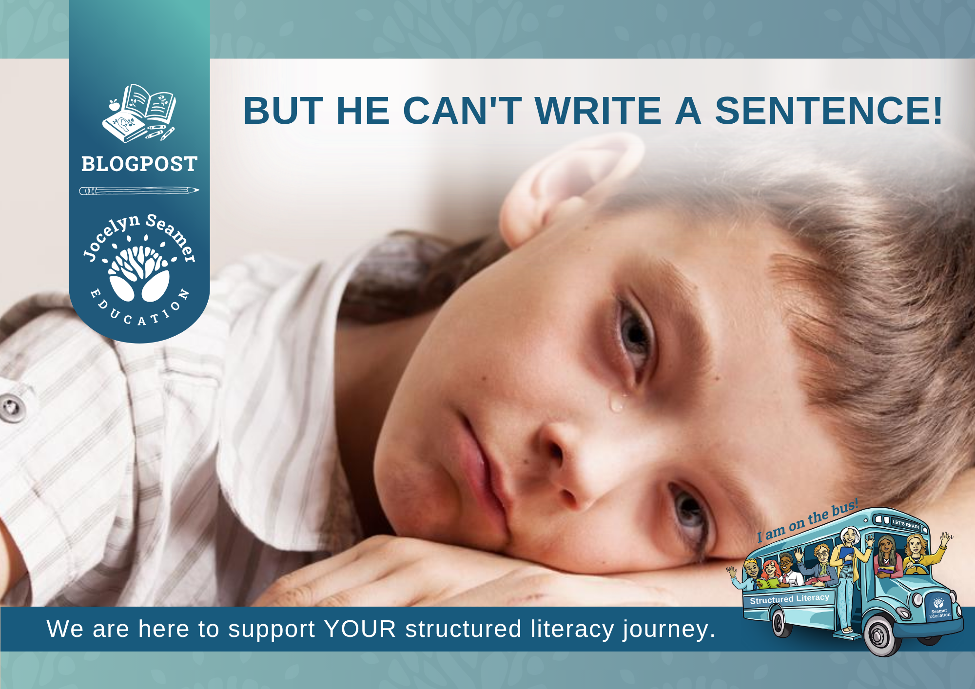 But He Can't Write A Sentence! - Jocelyn Seamer Education