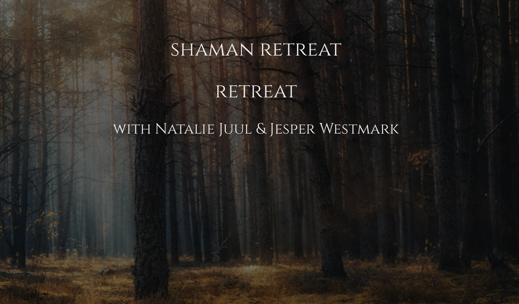 Shaman retreat januar 2022 - Jesper Westmark online