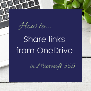 How to share links in OneDrive Thrive Admin Services