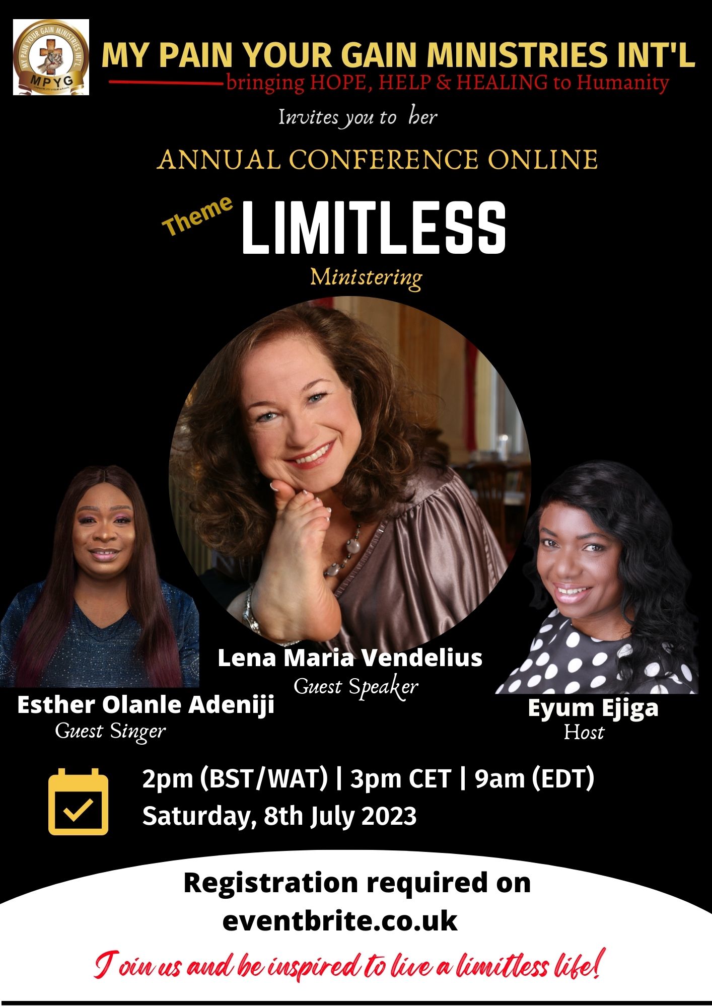 LIMITLESS - My Pain Your Gain Conference Lena Maria